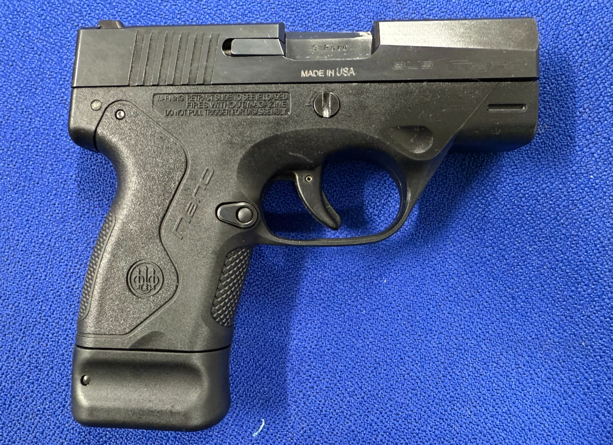 Beretta Bu9 Nano, Comes W/ Boxes & Light Blue Grip Frame, Chambered In ...