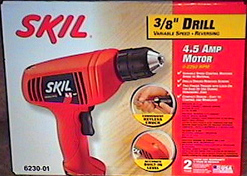 Skil Model 6230-01 3/8in.Drill Variable Speed Reversible Heavy Duty ...