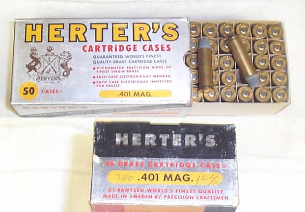 Full Box Herters 401 Mag For Sale at GunAuction.com - 5586945
