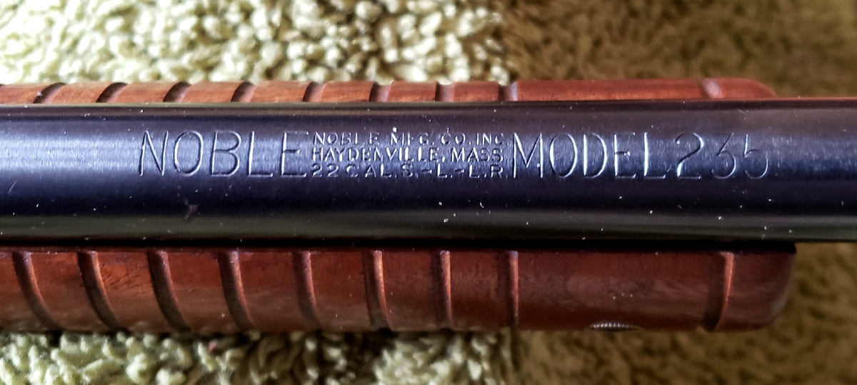Noble Firearms Noble Model 235 Slide Action Rifle Minty .22 Lr For Sale ...