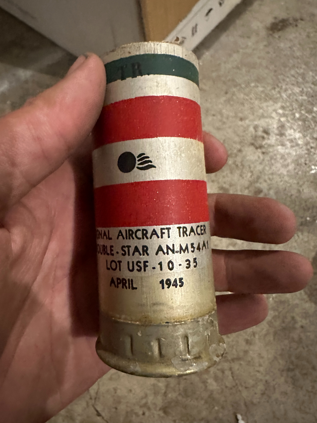 2 Wwii Signal Flares Ones Aircraft Tracer Double Star Flare M54a1 Wwii ...