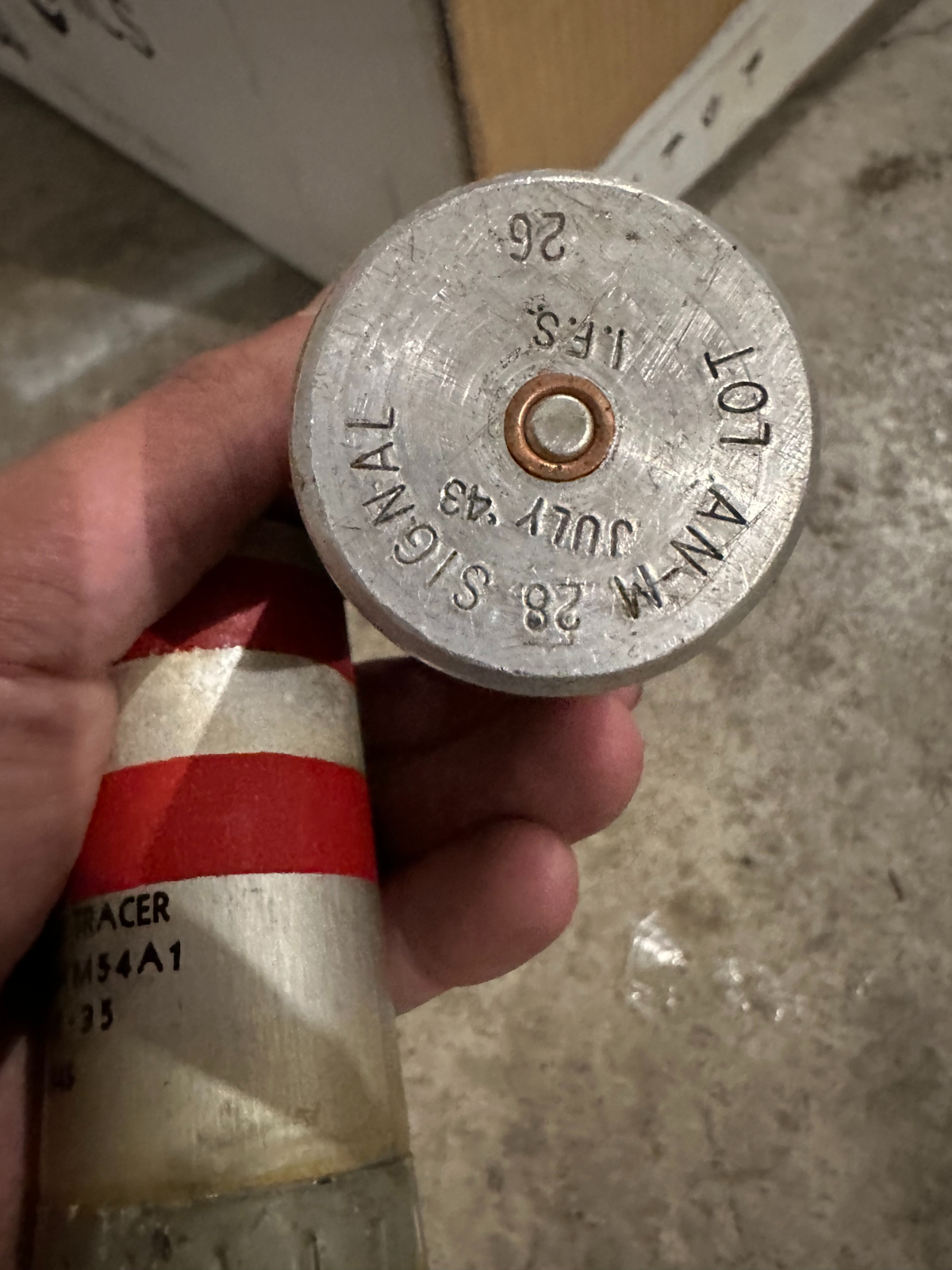 2 Wwii Signal Flares Ones Aircraft Tracer Double Star Flare M54a1 Wwii ...