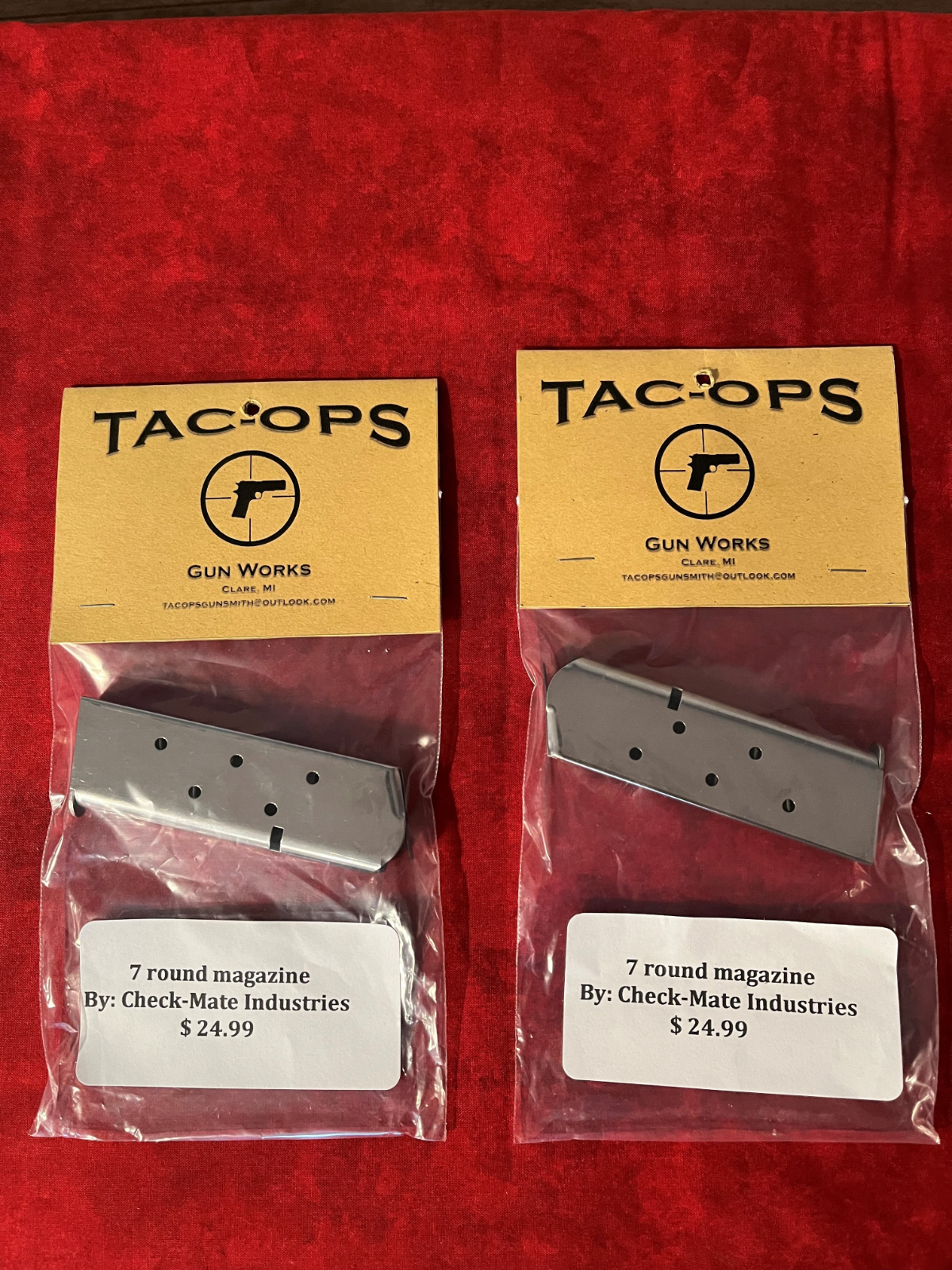Check-Mate Industries 7-Round .45 ACP magazines for compact 1911 ...