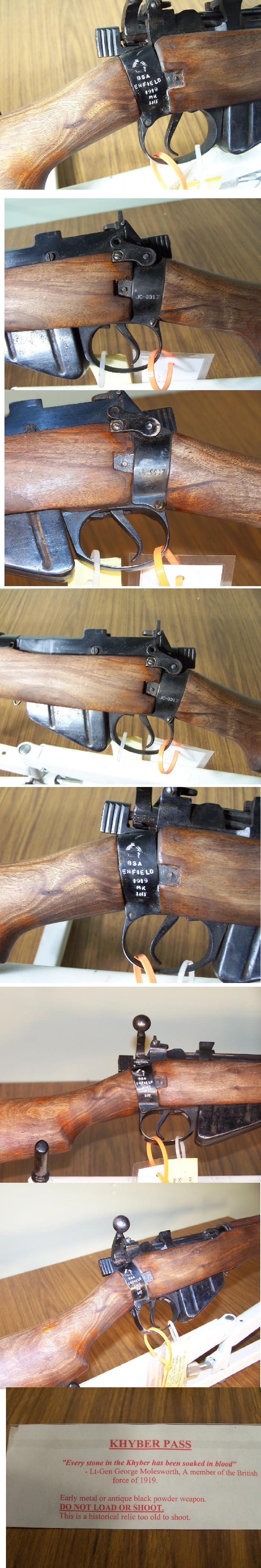 Khyber Pass No. 5 Enfield Jungle Carbine Khyber Pass 303 Brit Enfield ...
