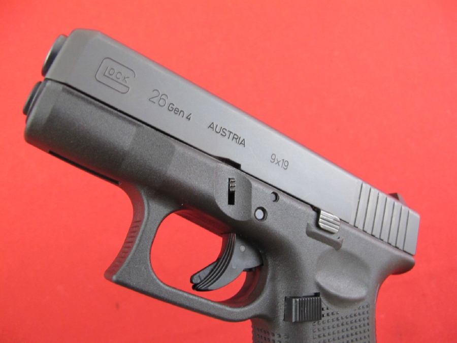 Glock Model 26 Gen 4 9mm Sub Compact, W/Box, No Reserve 9mm Luger For ...