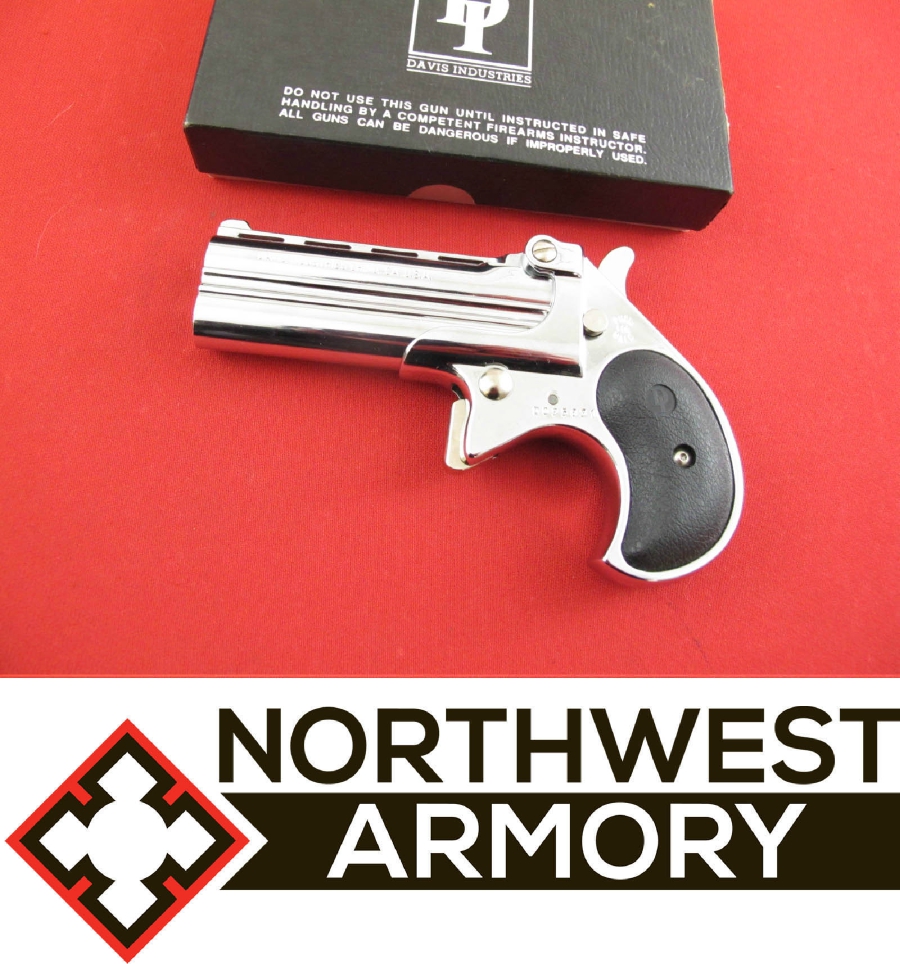 Davis Model Dlb9 9mm 3.75in Chrome Derringer, W/Box, No Reserve 9mm ...