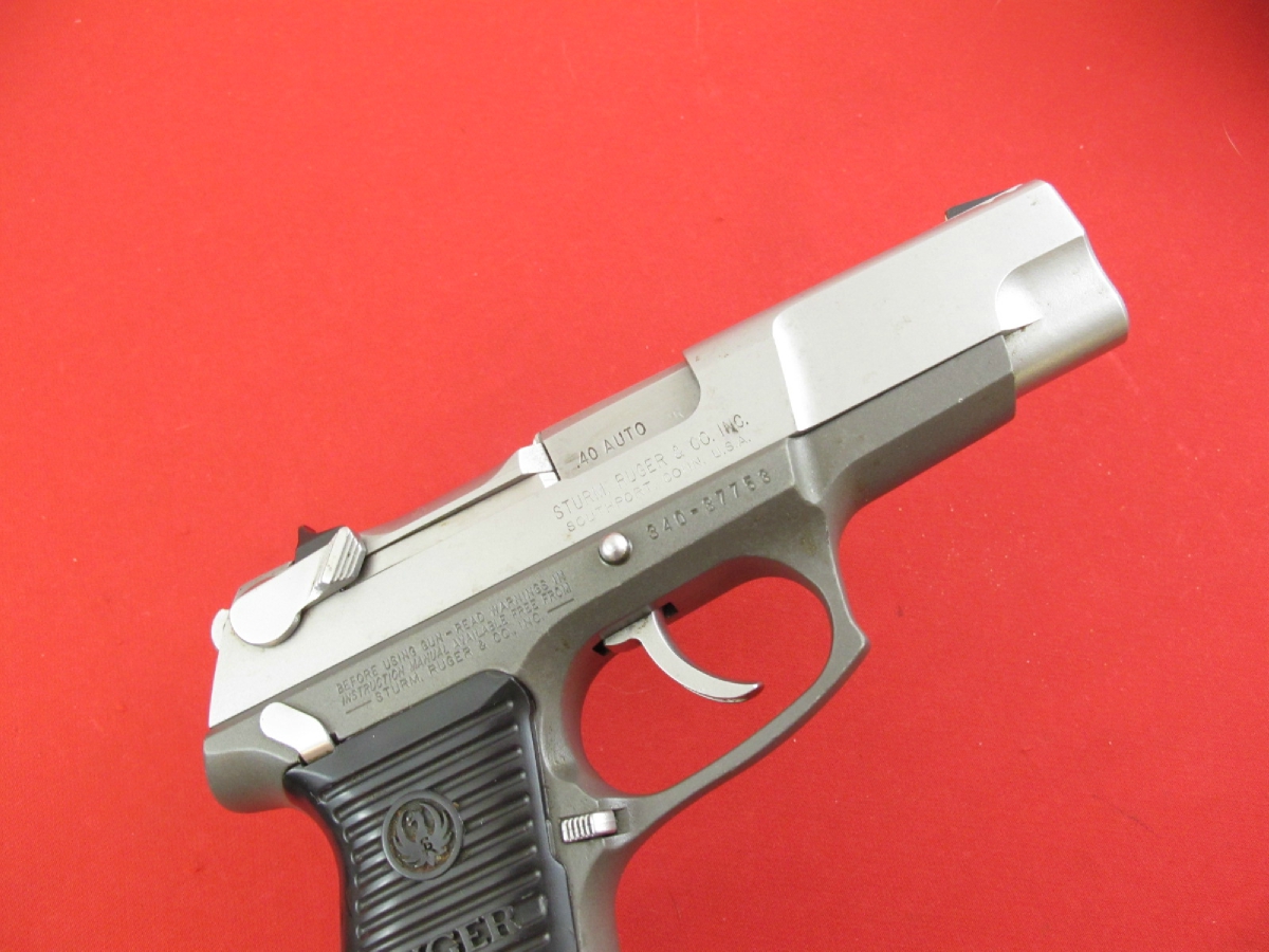 Ruger Model P91dc 40sw 4.5in Stainless W/Box, No Reserve .40 S&W For ...