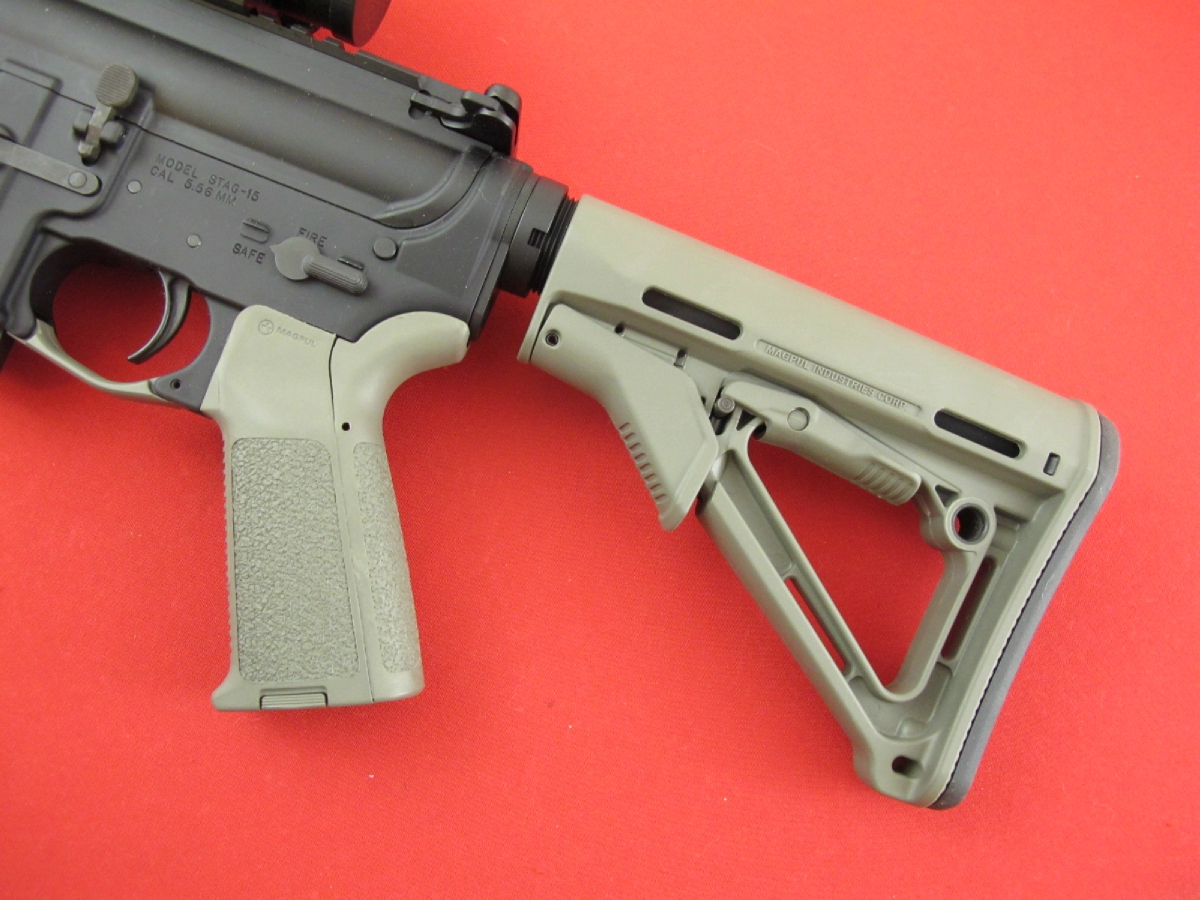 Stag Arms Model Stag-15 556, Foliage Magpul Furniture, W/Reddot Scope ...