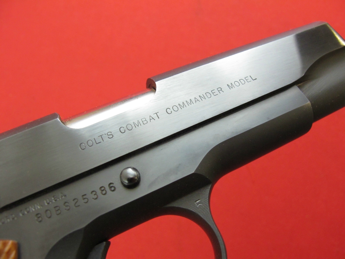 Colt Combat Commander 45acp, 4.25in Blue, W/Box, No Reserve .45 Acp For ...