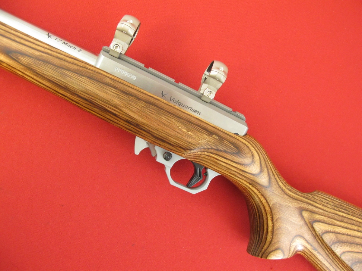 Volquartsen Classic 17 Mach 2, 18.5in Bull Barrel, Stainless/Laminate ...