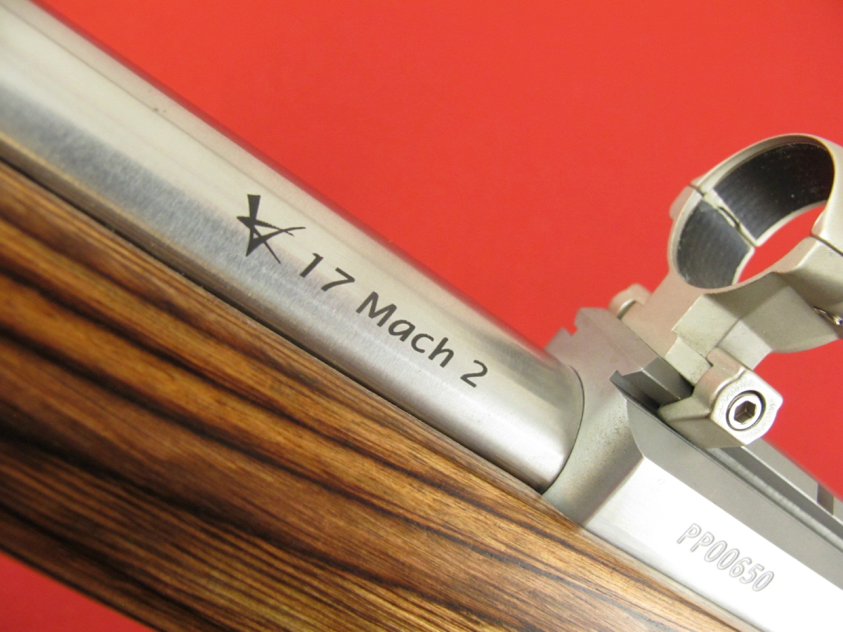 Volquartsen Classic 17 Mach 2, 18.5in Bull Barrel, Stainless/Laminate ...