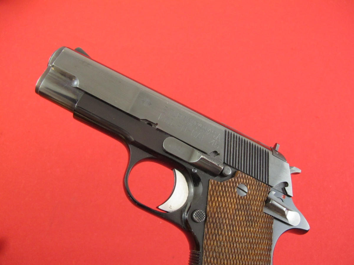 Star Model Pd 45acp, 4in Blue/Wood Grips, Made In Spain, No Reserve .45 ...
