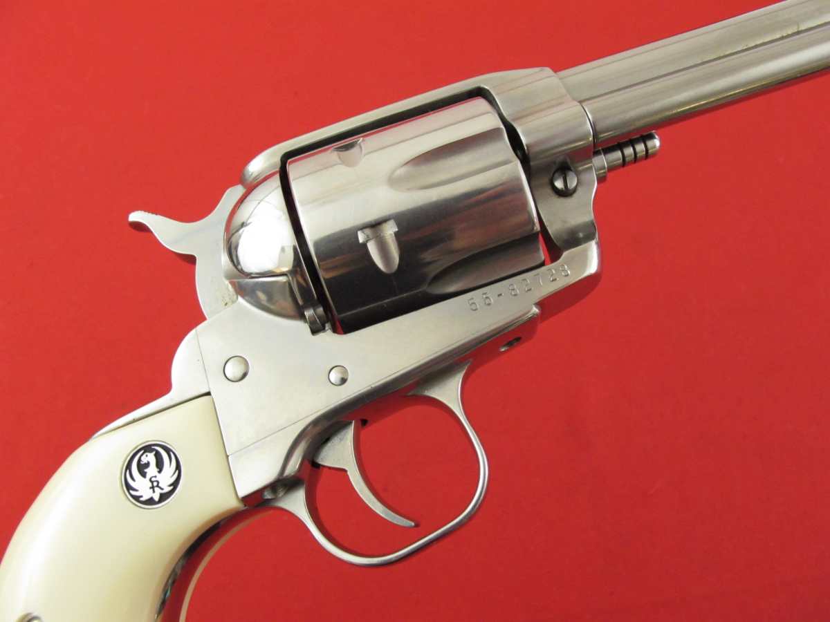 Ruger Vaquero 44 40 5 5in Stainless Simulated Ivory Mfg 1995 No