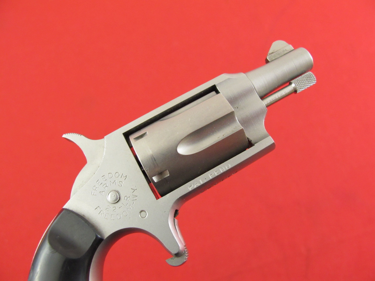 Freedom Arms Mini Revolver 22lr, 1 1/8in Stainless, W/Factory Soft Case ...