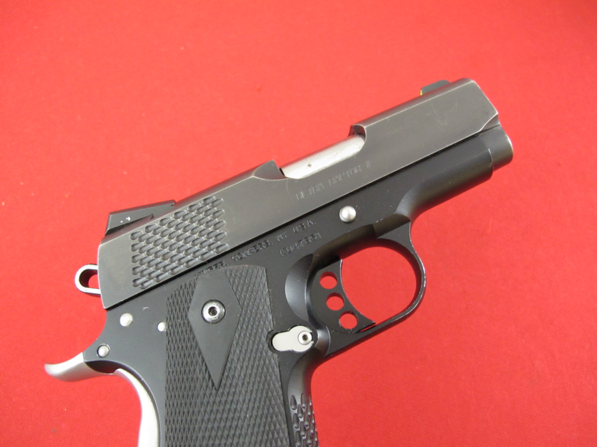 Kimber Model Ultra Raptor Ii 45acp, 3in Blue, 1911, W/Night Sights, No ...