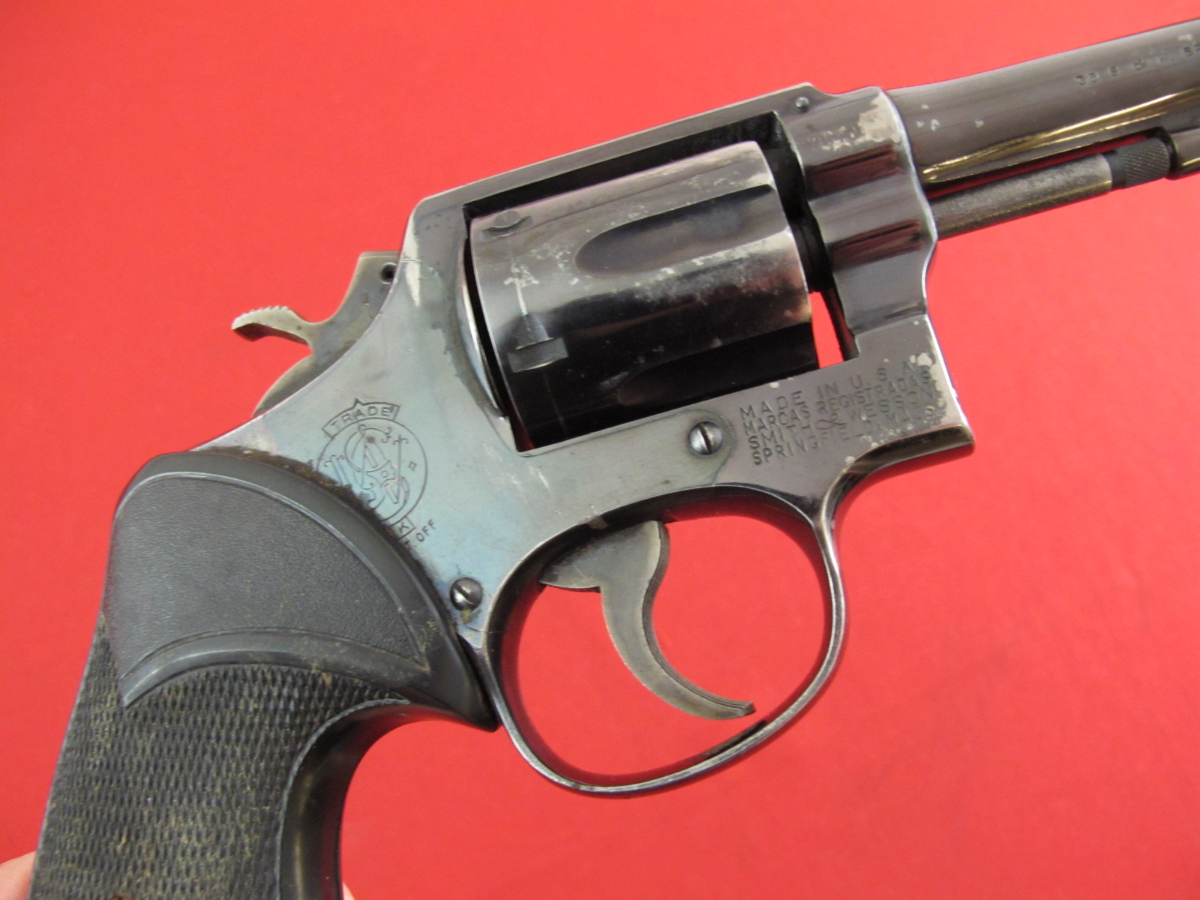 Smith & Wesson Model 10-5 38sp, 4in Blue, Pachmayr Grips, No Reserve ...