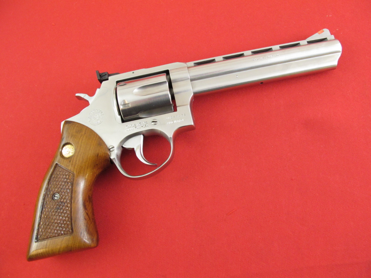 Taurus Model 689 357mg, 6in Vr Stainless, Wood Grips, No Reserve .357 ...