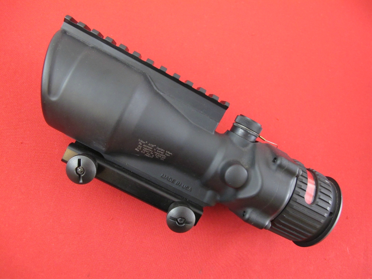 Trijicon Acog 6x48mm Scope, TA648-308, Dual Illuminated Red Chevron ...