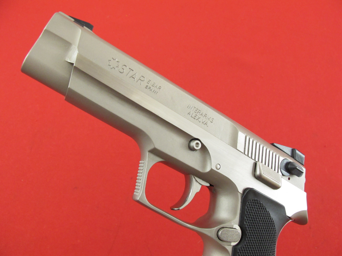 Star Megastar 45acp, 4.5in Starvel ( Nickel ), W/Box, No Reserve .45 ...
