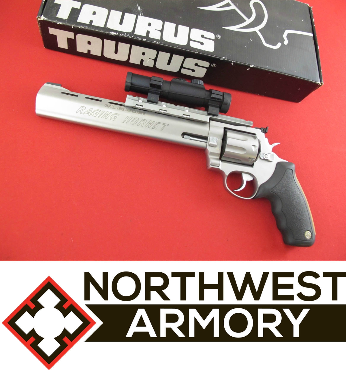 Taurus Raging Hornnet 22hornet, 10in Stainless, W/Box, No Reserve .22 ...