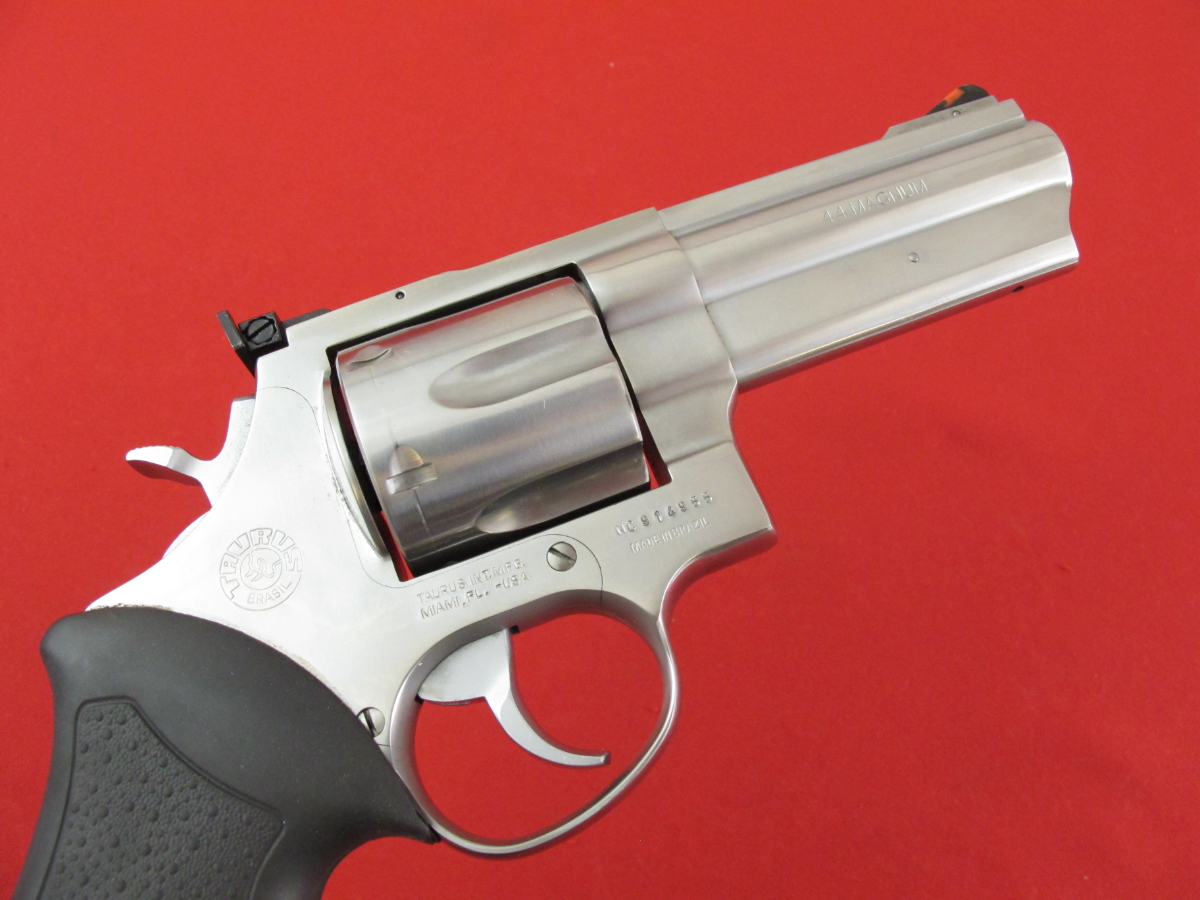 Taurus Model 44 44mg, 4in Ported Stainless, W/Box, No Reserve .44 Mag ...