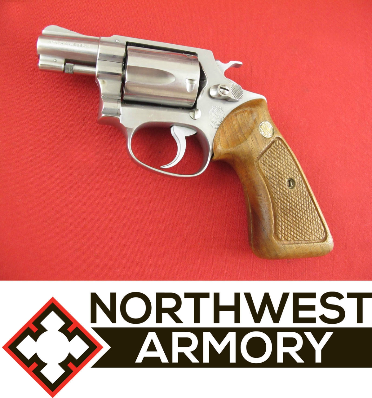 Smith & Wesson Model 60 38sp, 2in Stainless, Wood Grips, Mfg 1974-77 No ...