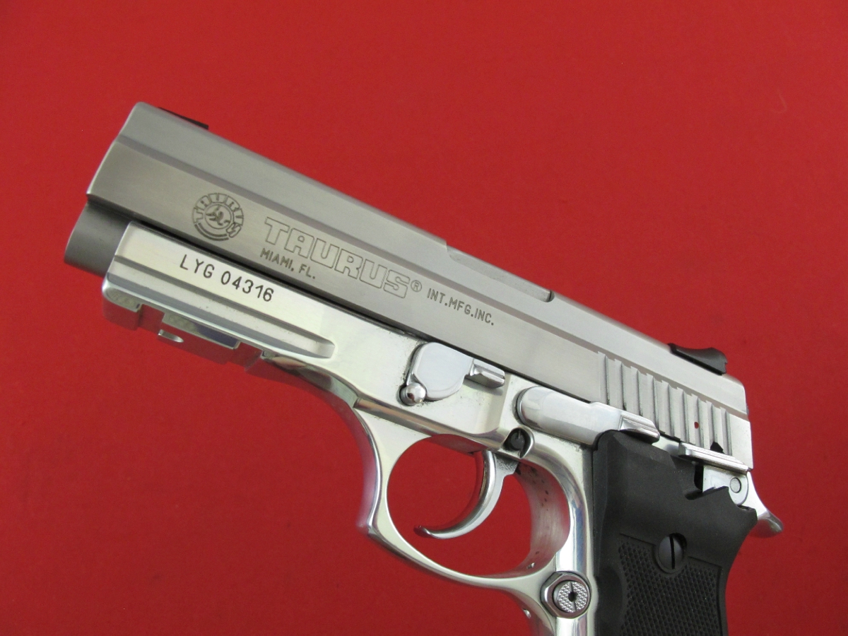 Taurus Model Pt38s 38 Super, 4in Stainless, W/Box, No Reserve .38 Super ...