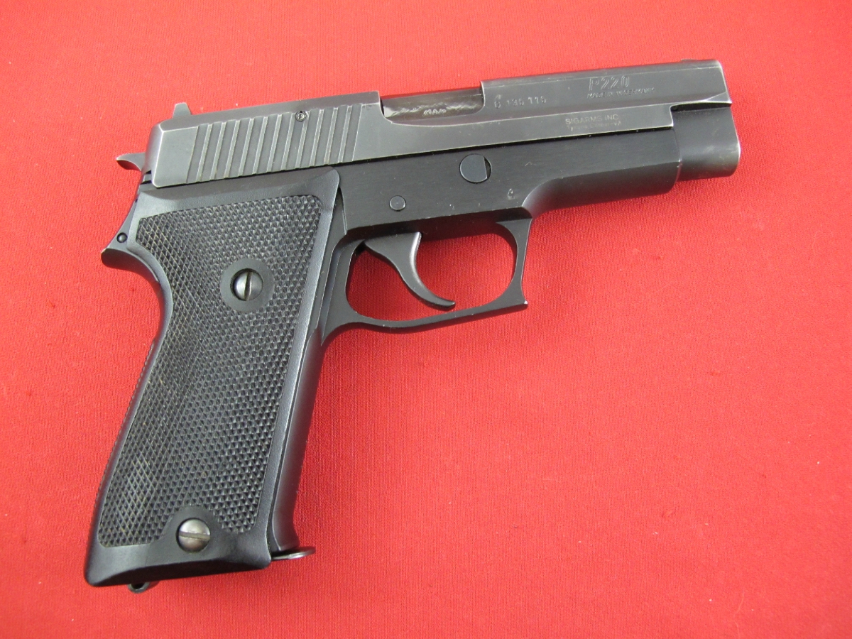 Sig Sauer Model P220 45acp, 4.5in Blue, W/Box, Made In W Germany, No ...