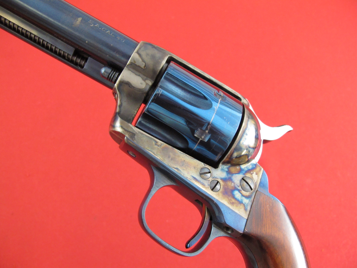 Uberti Cattleman 1873 Saa 45 Colt, 7.5in Charcoal Blue/Case Colors, No ...