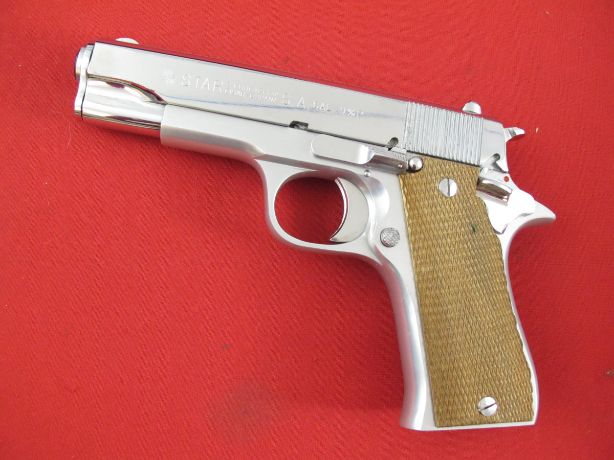 Star Model BKS Starlight 9mm, 4.25in Chrome, No Magazine, **NO RESERVE**