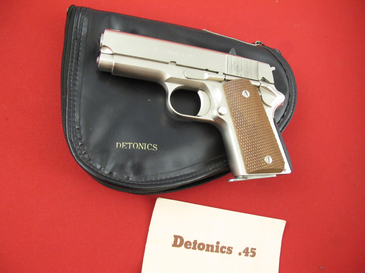 Detonics Combat Master Mk1 45acp, Nickel, W/Soft Case & Manual, Nice No ...