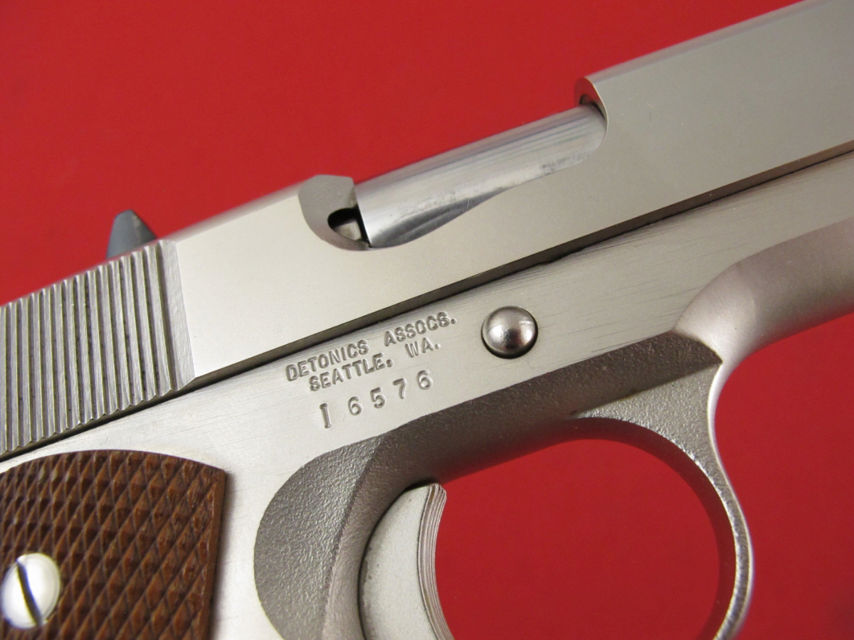 Detonics Combat Master Mk1 45acp, Nickel, W/Soft Case & Manual, Nice No ...