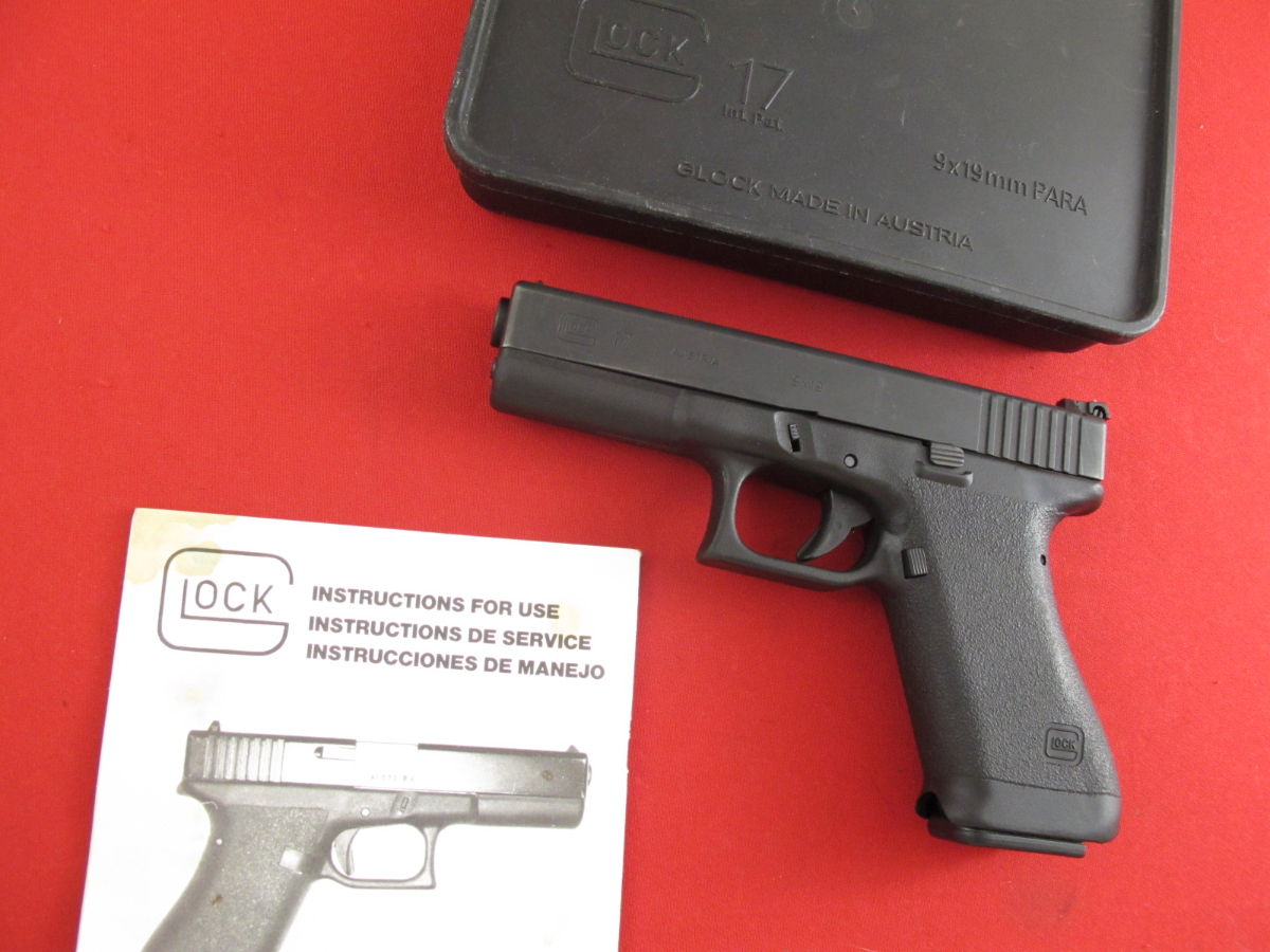Glock Early Model 17 9mm Gen 1, Adj Sights, W/Box, No Reserve 9mm Luger ...