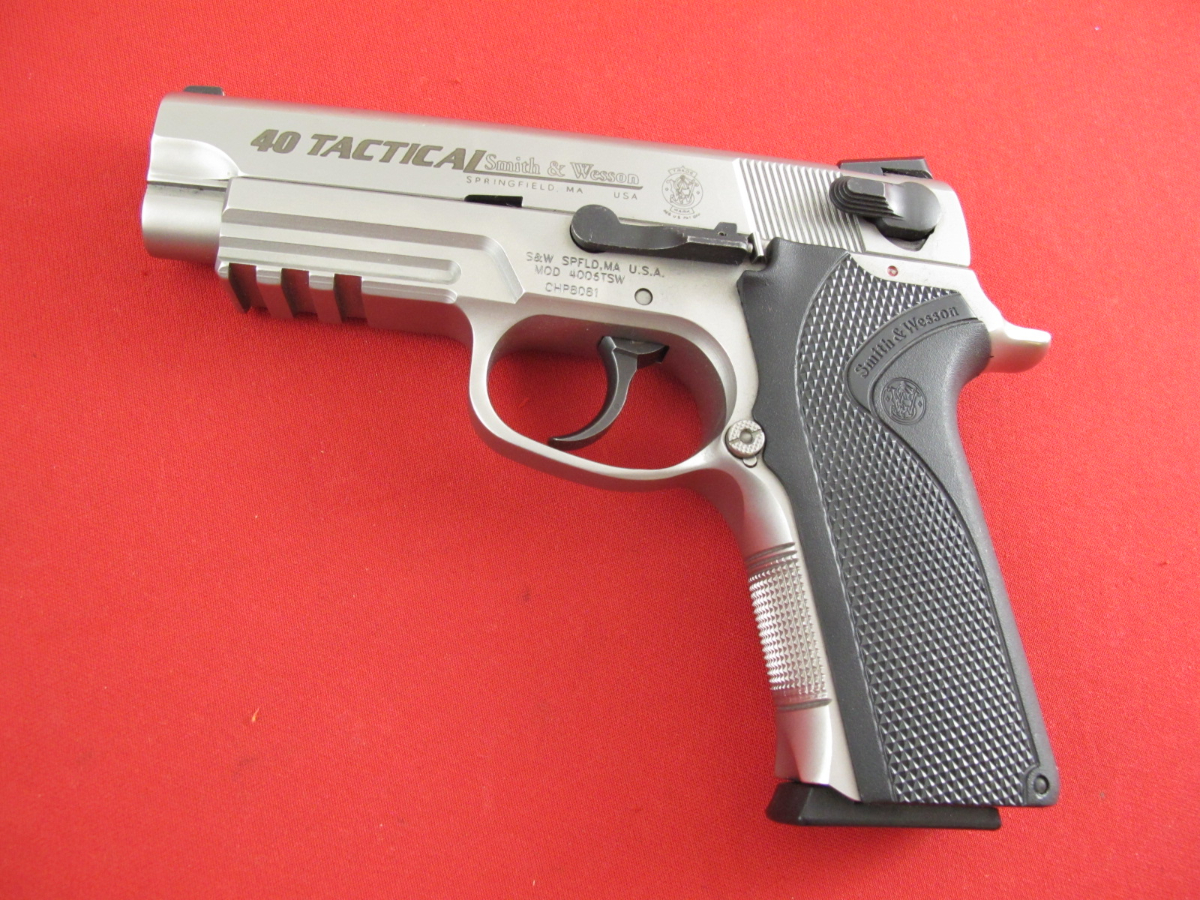 Smith & Wesson Model 4006tsw 40sw, 40 Tactical, 4in Stainless, No ...