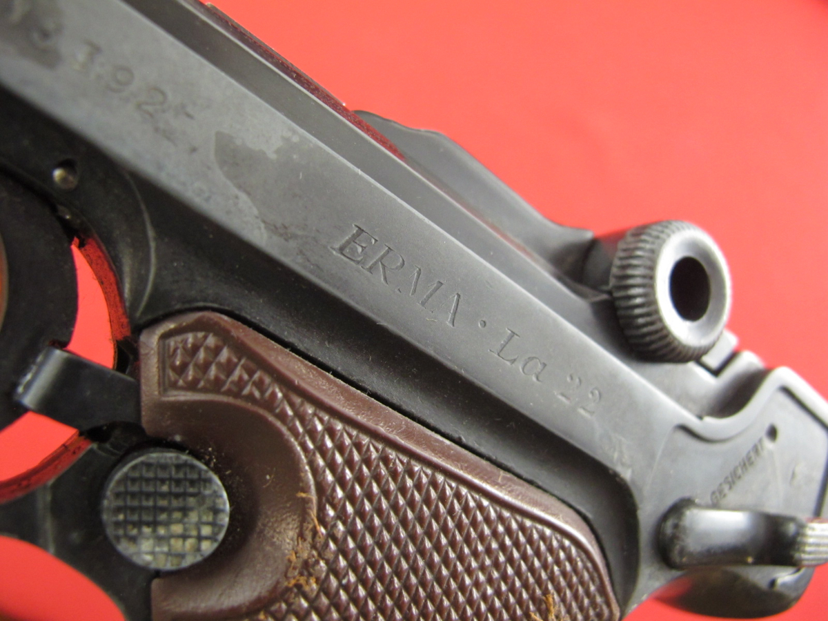 Erma Model La22 22lr, 4.5in Blue, Luger, Made In Germany, Mfg 1964-67 ...