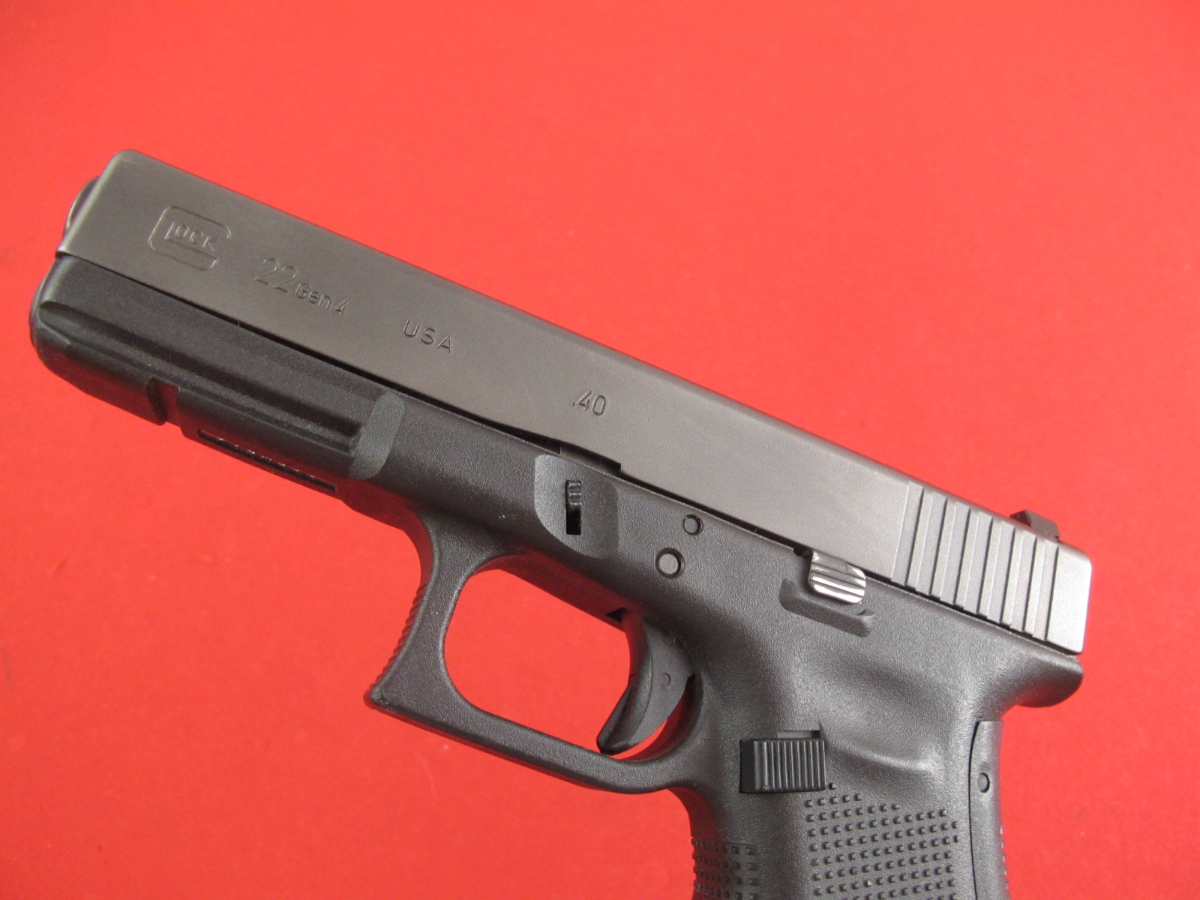 Glock Model 22 Gen4 40sw, 4.5in Blue Ns, W/Box & 3 Mags, No Reserve .40 ...