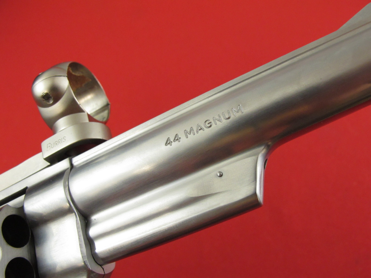 Smith & Wesson Model 629 44mg, 6in Stainless, Pachmayr Grips, Burris ...