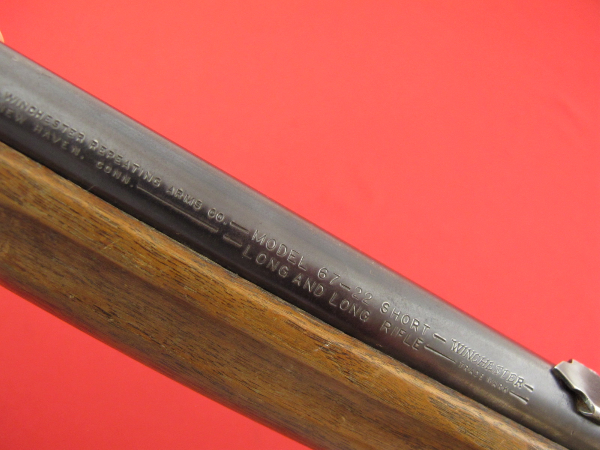 Winchester Model 67 22lr, 27in Blue/Wood, Mfg 1934-63, C&R Ok, No ...