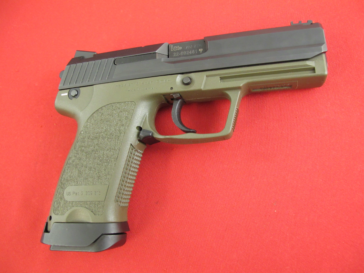 Heckler & Koch Model Usp 40sw, 4.25in Blue, Od Green Frame, Jet Funnel ...