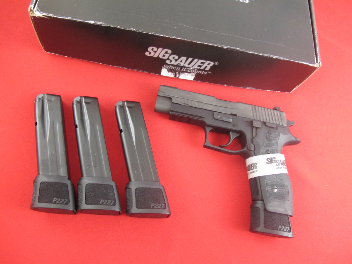 Sig Sauer Model P227 45acp Tacops Elite, 4.5in Blue, W/Night Sights ...