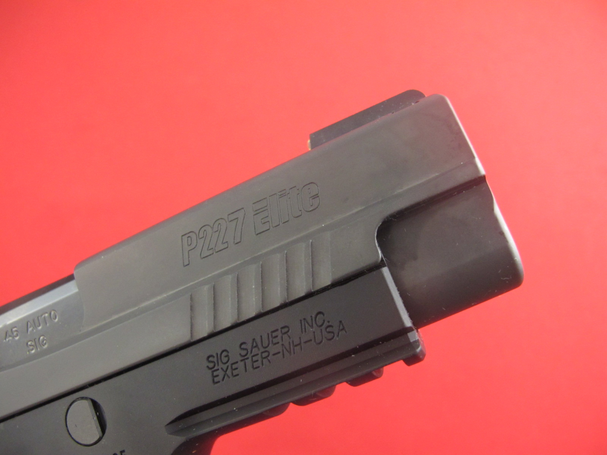 Sig Sauer Model P227 45acp Tacops Elite, 4.5in Blue, W/Night Sights ...