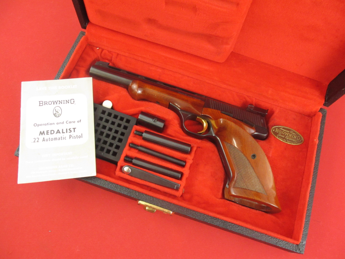 Browning Medalist 22lr Competition Target Pistol, W/Factory Case, Mfg ...