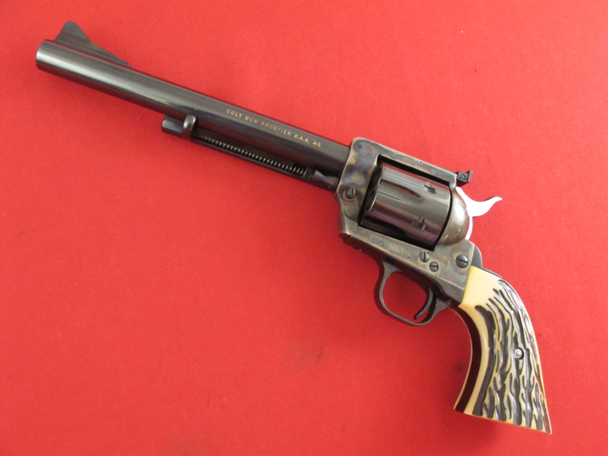 Colt New Frontier SAA 45 Colt, 3rd Generation, 7.5in Blue w/Case Colors ...