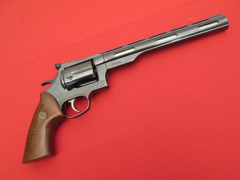 Dan Wesson 445 Super Mag, Blue/Smooth Target Grips, 10in Vr W/Slotted ...