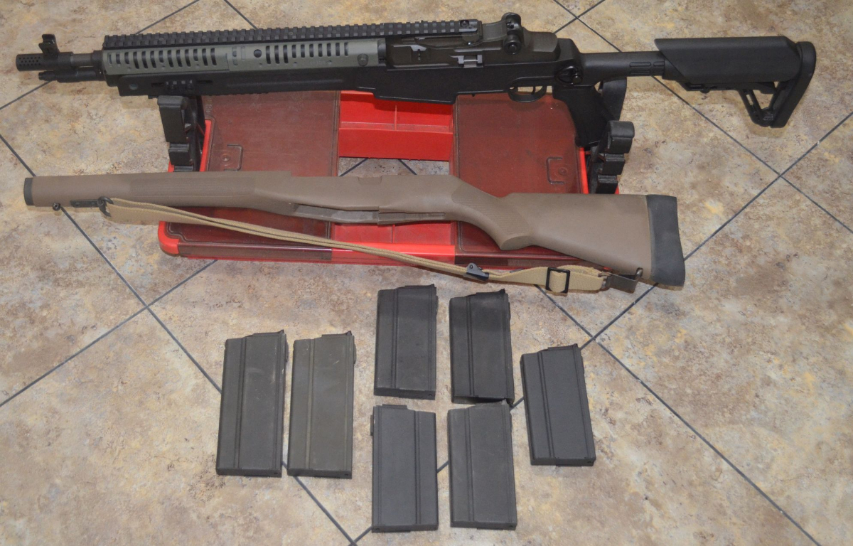 Springfield Armory M1A CQB SOCOM VLTOR CASV-14 Rail system .308 Win ...