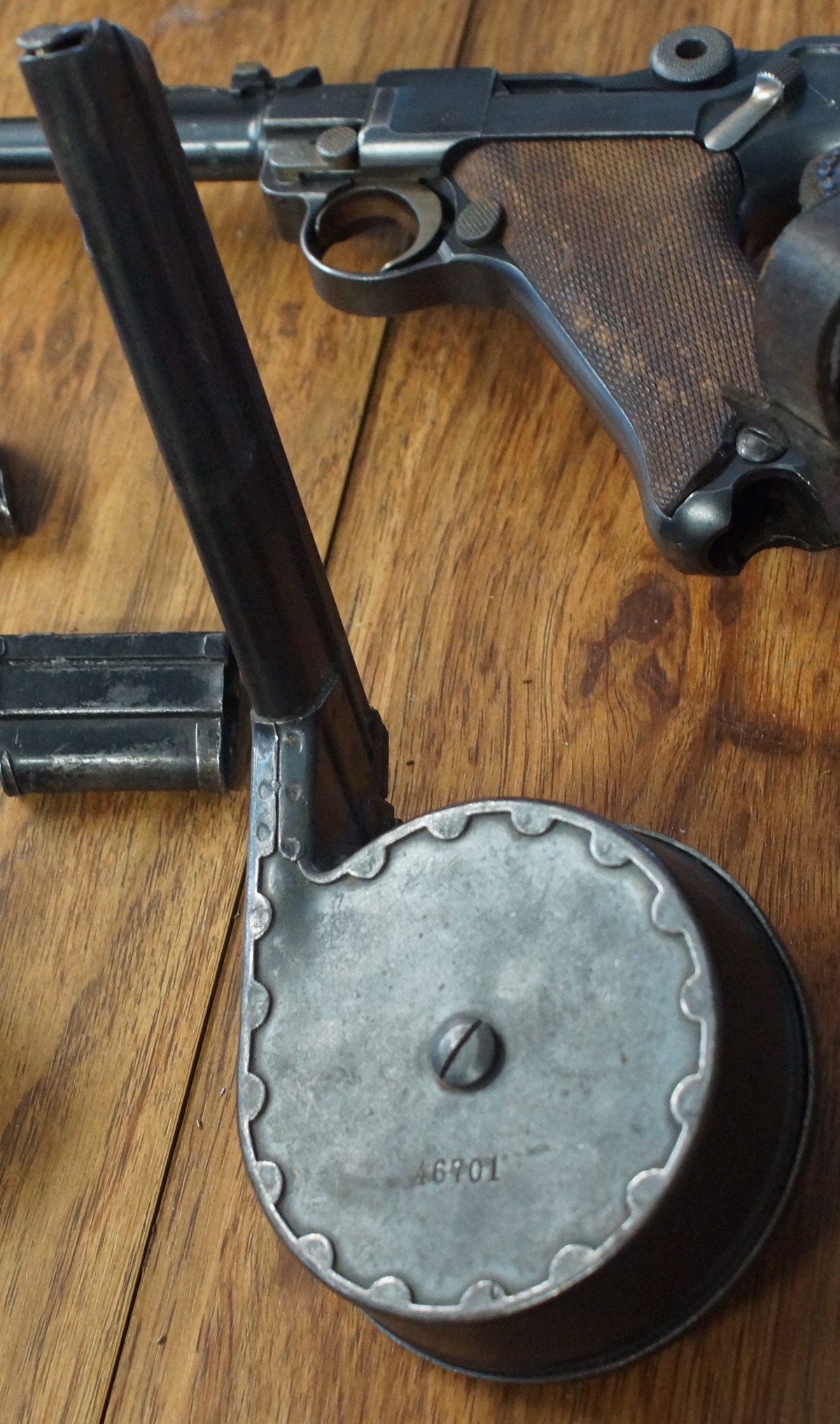 Dwm 1917 Artillery Luger Rig W/Stock 2 Snail Drums Loading Tool Original Plus... Matching Look ...