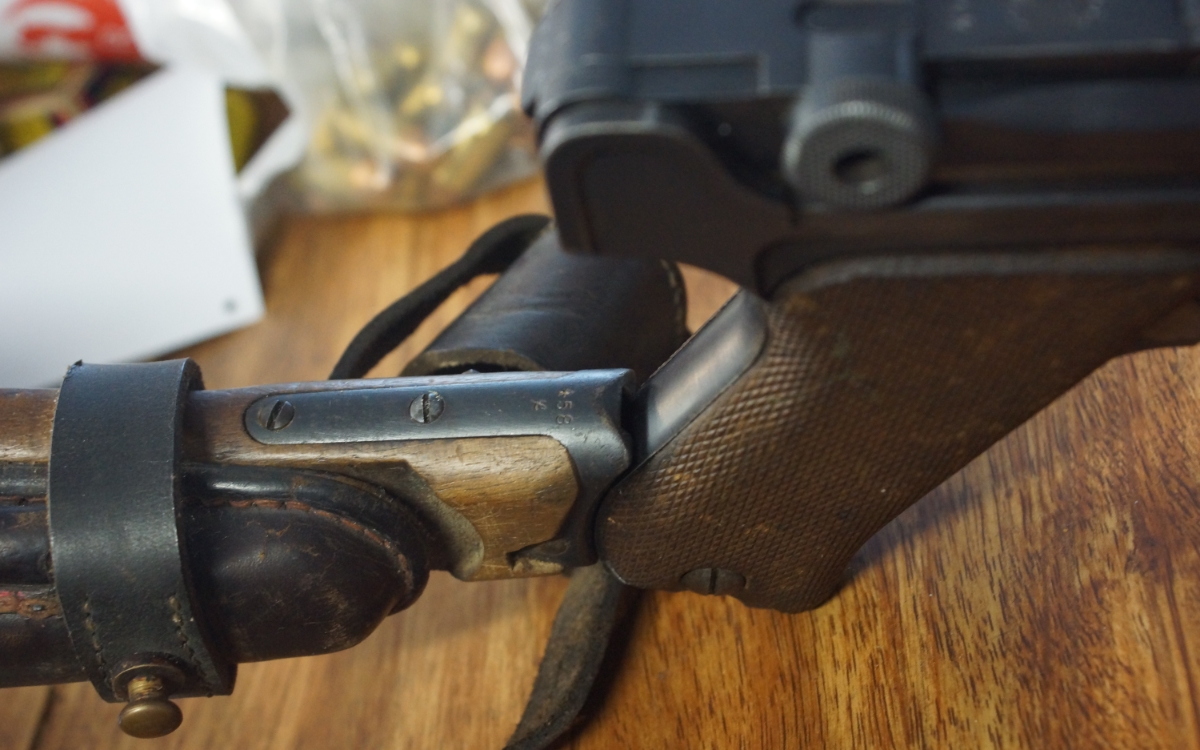 Dwm 1917 Artillery Luger Rig W/Stock 2 Snail Drums Loading Tool Original Plus... Matching Look ...