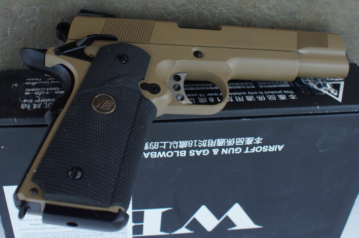 We Capa We Hi-Capa 1911 Copy Gas Blowback Airsoft Pistol .240 Caliber ...