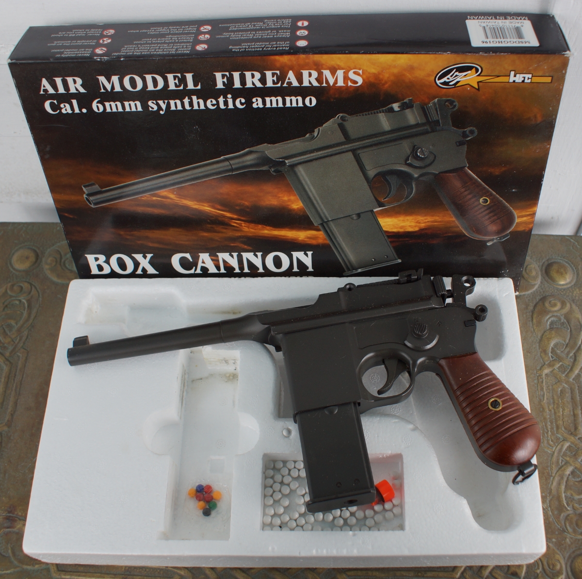 Mauser HG-196 Full Metal Gas Airsoft Broomhandle C96 Pistol 17089526 ...