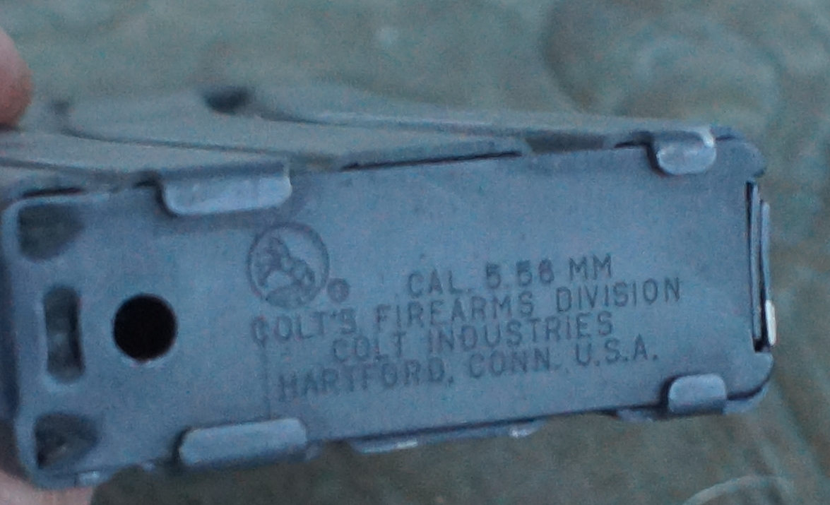 Colt Pre Ban 30 Round Ar 15 Magazine No Date Green Follower 5.56mm Nato ...